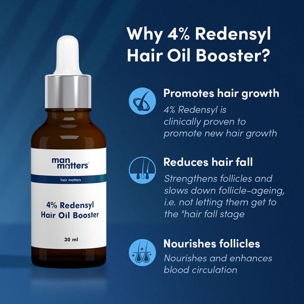 Buy 4% Redensyl Hair Oil Booster for Hair Loss & Growth | Man Matters